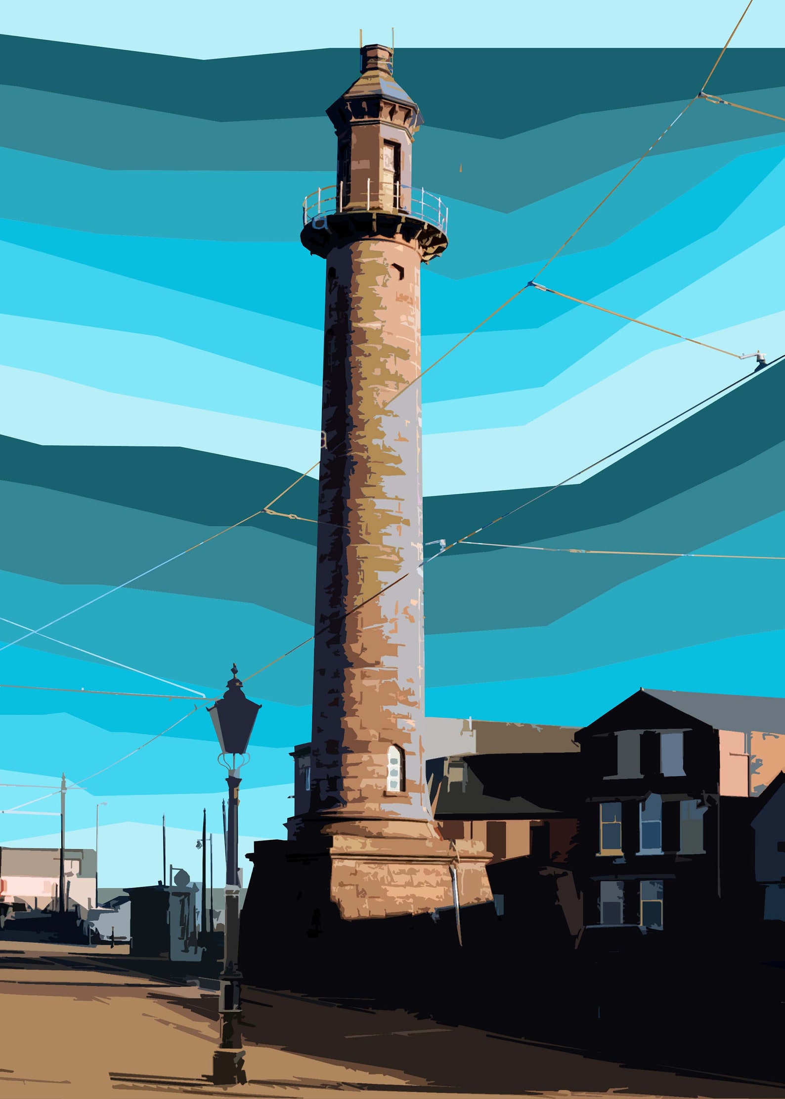 Pharos Lighthouse at Fleetwood Limited Edition Print by Sarah - Etsy