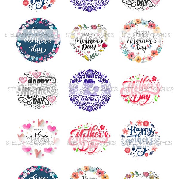 Mothers Day Clipart - Etsy