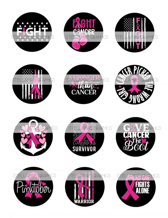 Breast Cancer Quotes 2 Inch Circle Images Bottlecap - Etsy