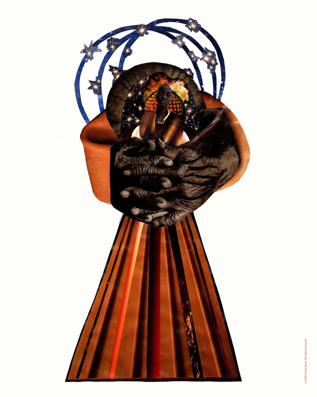 Protection—collage Art, Magic Women, Power Series, Black Art - Etsy