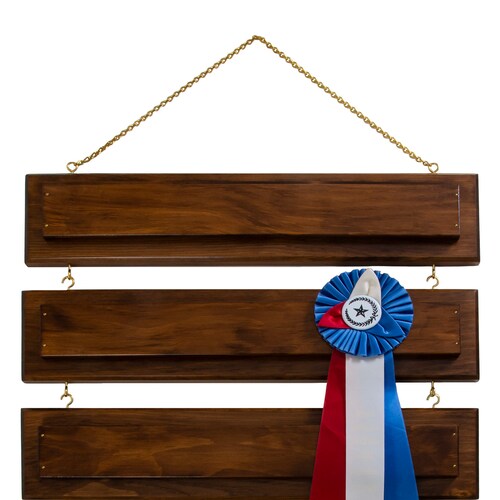 Wood Award Ribbon Rack With Custom Nameplate | Etsy