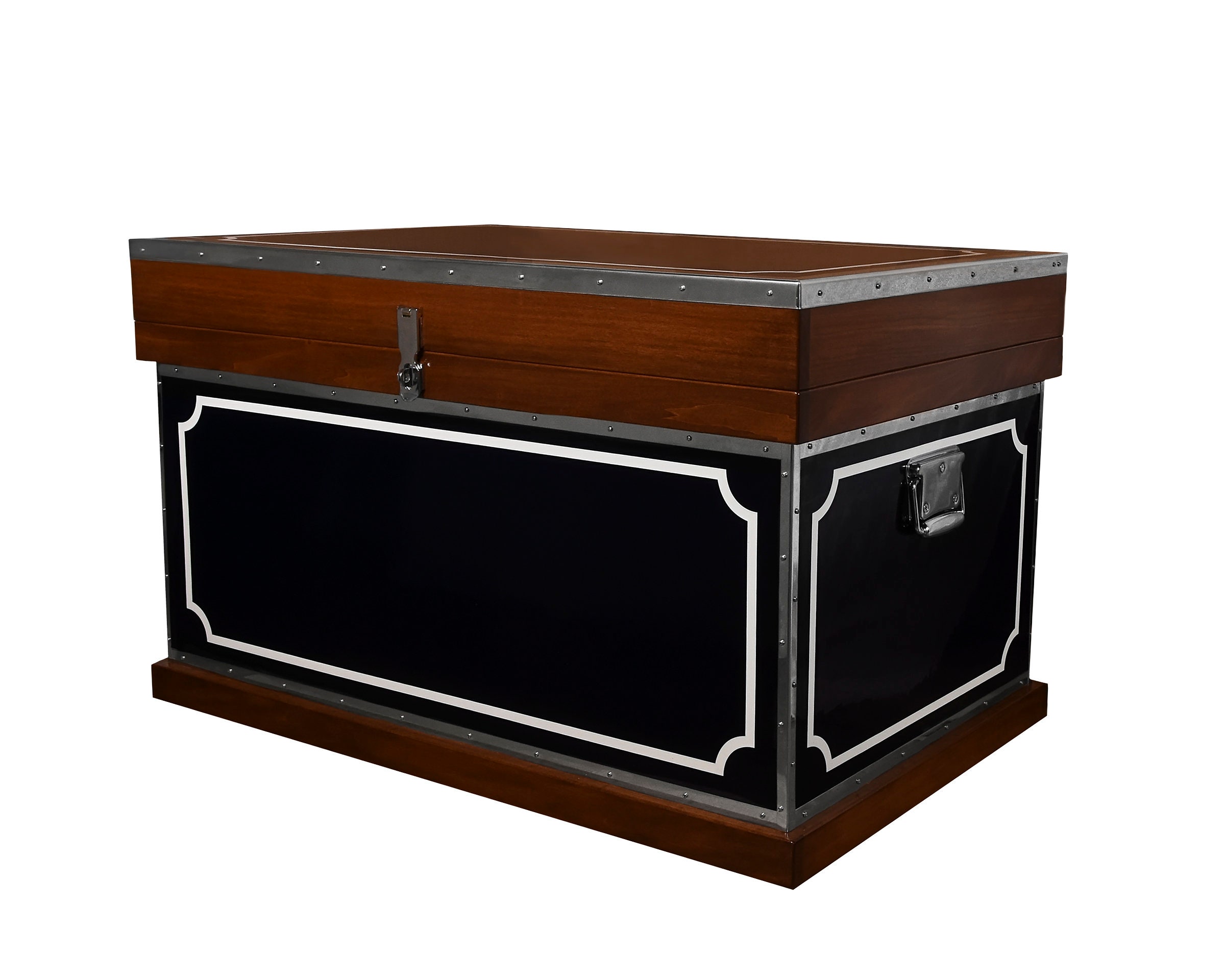 Large Vinyl Tack Trunk With Wood Trim and Bandage Lid - Etsy