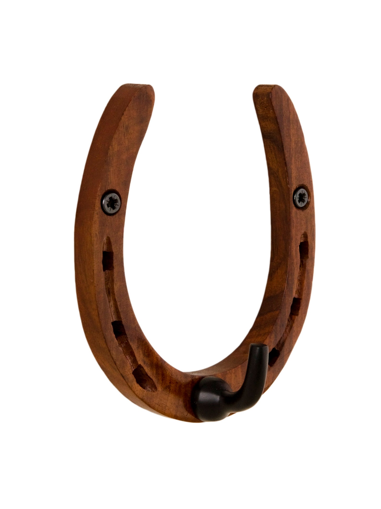 Cast Iron and Wood Saddle Stand, Bridle Bracket, Rein Hook and Strap ...