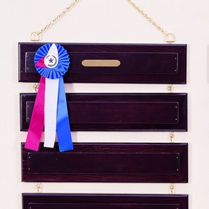 Wood Award Ribbon Rack With Custom Nameplate - Etsy
