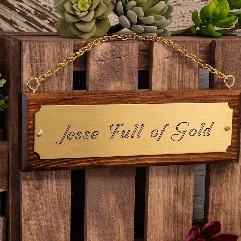 Name Plate for Door Brass - Etsy