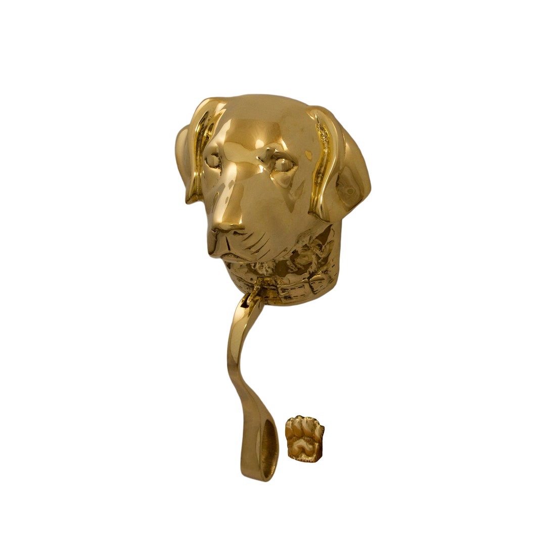 Solid Brass Dog Door Knocker - Labrador - Etsy