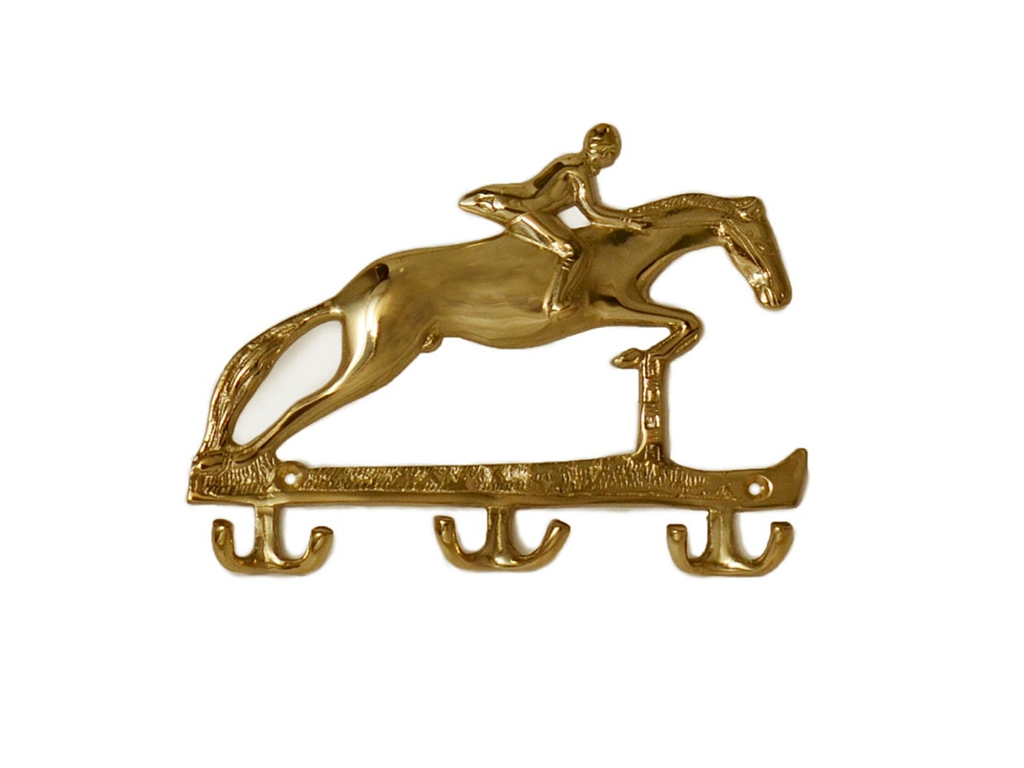 Key Rack Holder Key Hanger Organizer For Keys Horses Brass | Etsy