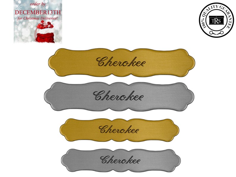 BIBLE NAME PLATE .032 Thickness Ornate Elegant Solid - Etsy