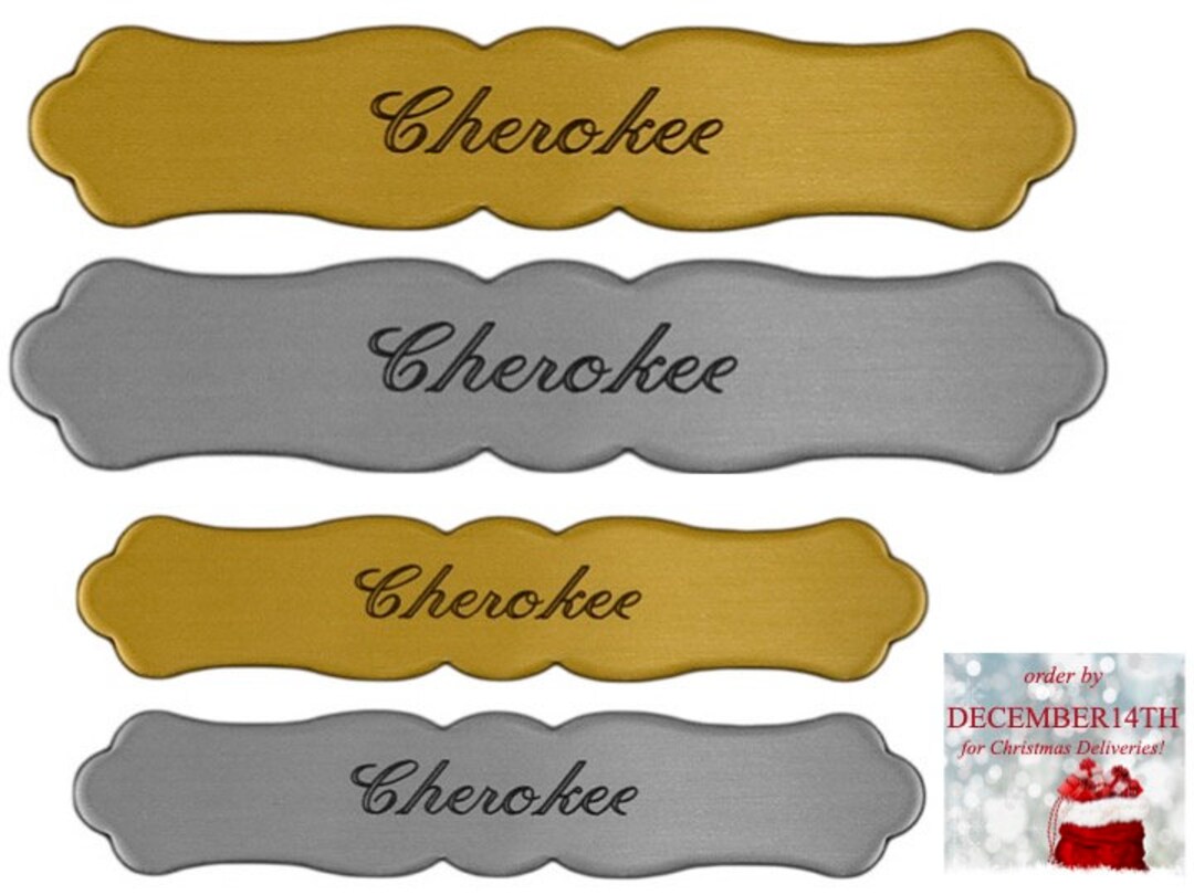 BIBLE NAME PLATE .032 Thickness Ornate Elegant Solid Brass Custom ...