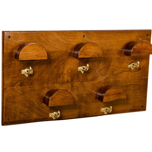 Wood and Brass Bridle Rack Holds From 1 to Eight - Etsy