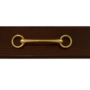 Vintage Solid Brass Snaffle Bit Drawer Pull - Etsy