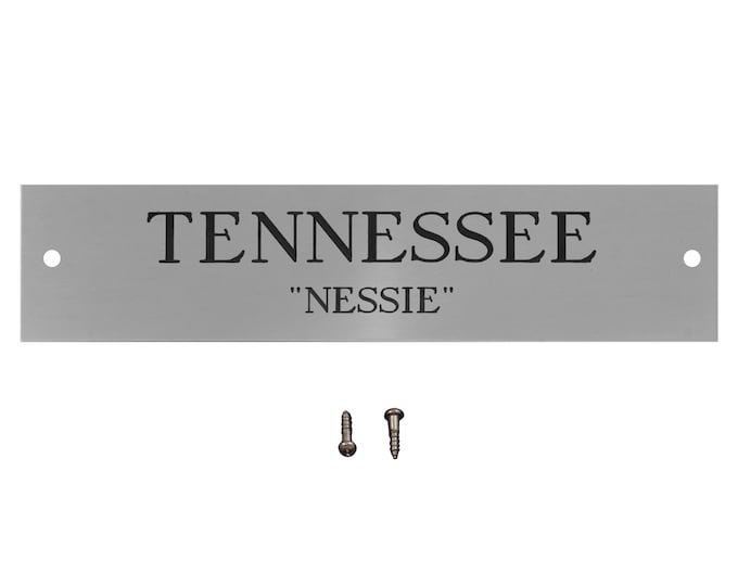 Stall Name Plate Slider Set & Single Plates Only Bold Lamacoid Plastic ...