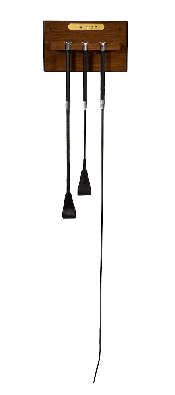 Wood Whip Rack With Custom Name Plate: From 3 to 10 Whips - Etsy UK