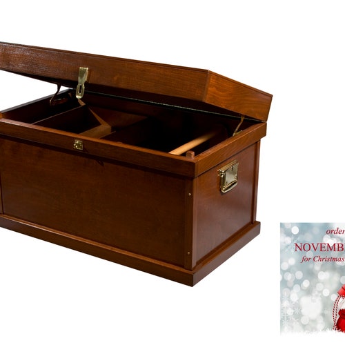 Classic Black Stained Wood Tack Trunk Protected Interior - Etsy