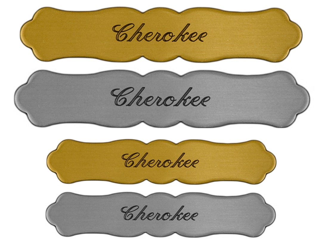 BIBLE NAME PLATE .032" Thickness Ornate Elegant Solid Brass Custom ...