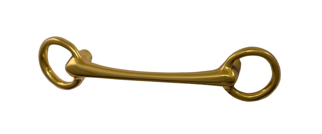 Vintage Solid Brass Snaffle Bit Drawer Pull - Etsy