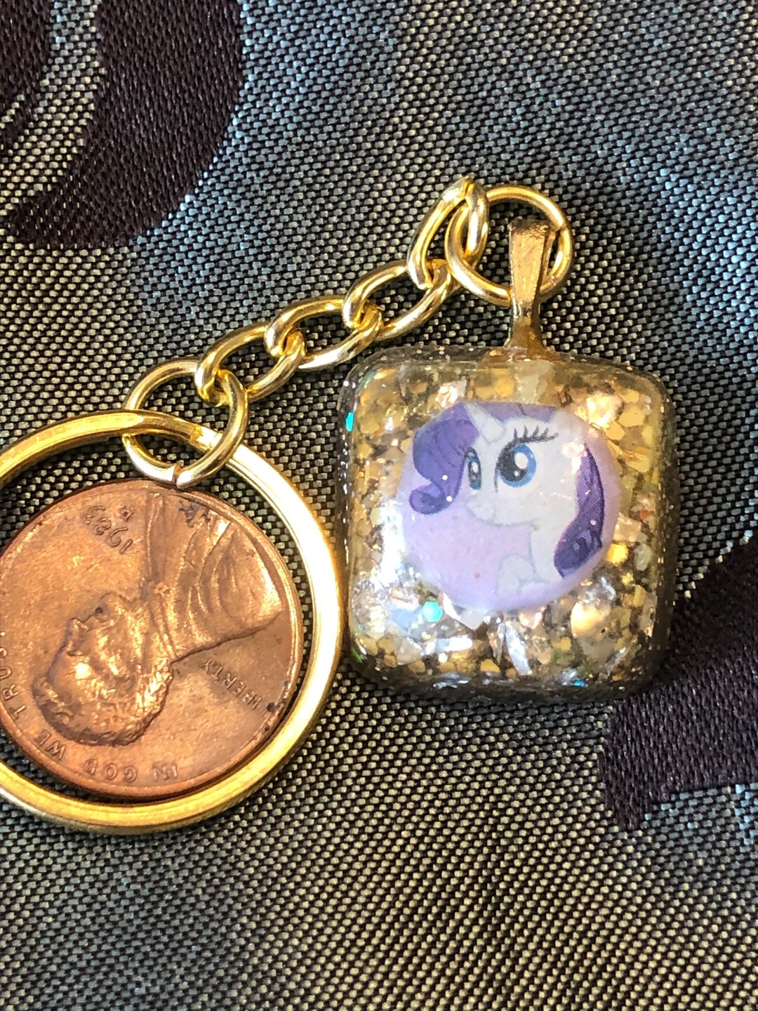 Rarity Mlp Resin Keychain - Etsy