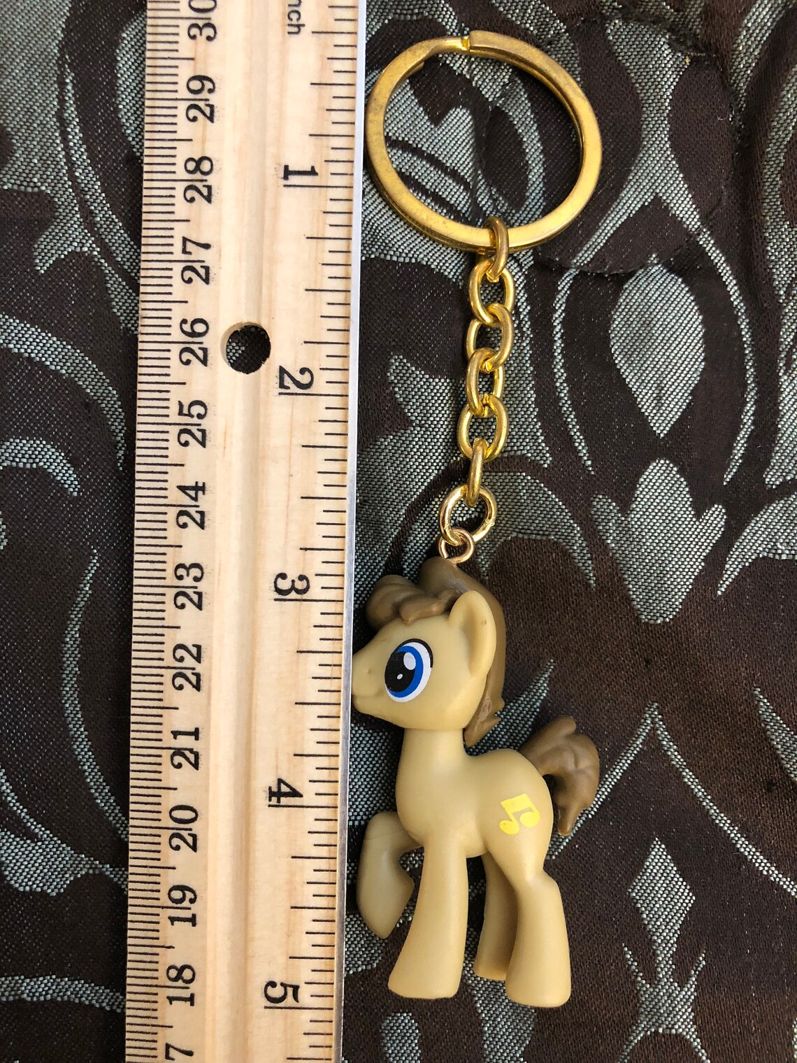 Gold Mlp Keychain With Music Cutie Mark - Etsy