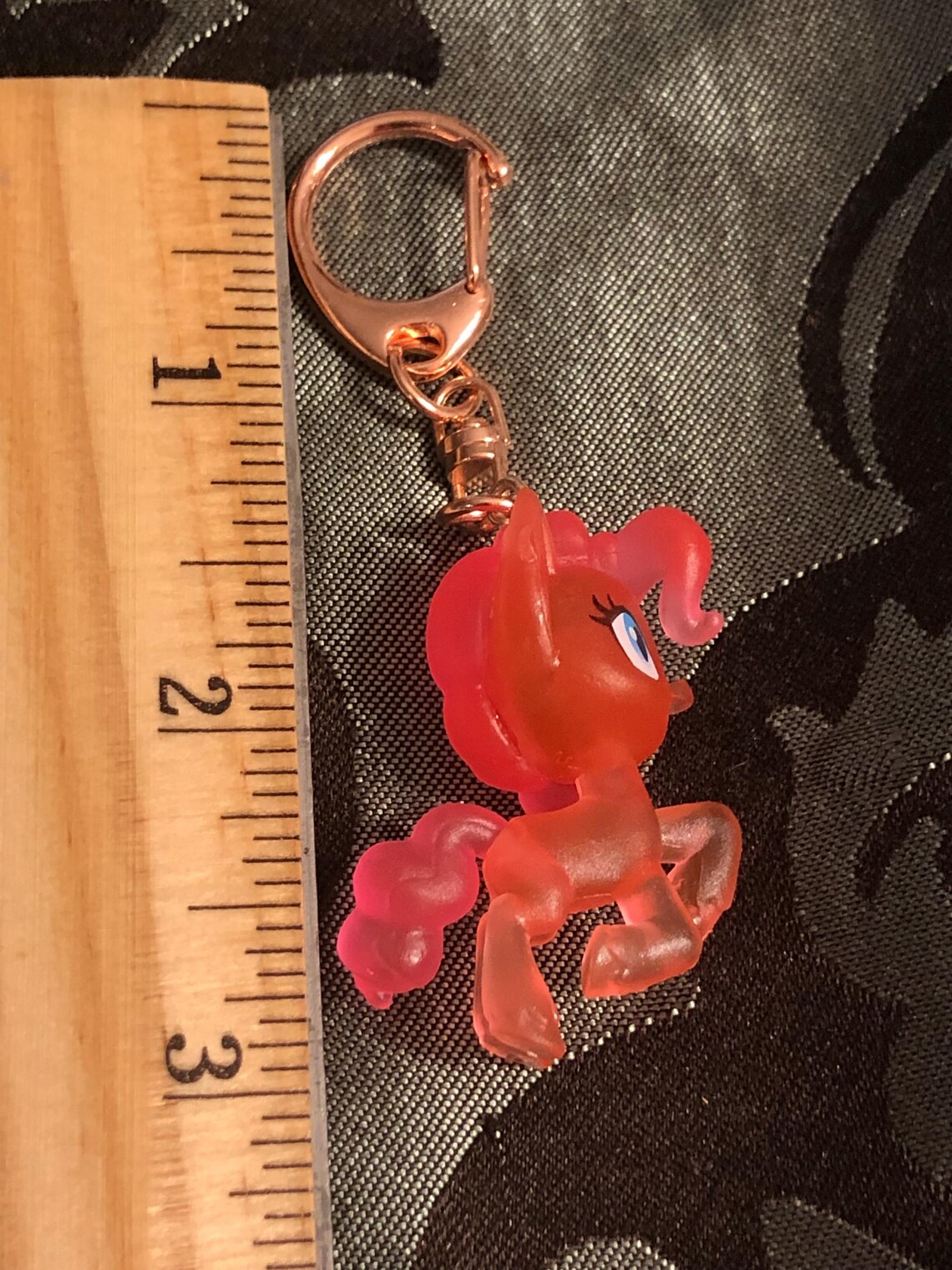 Rose Gold Pinkie Pie Keychain - Etsy