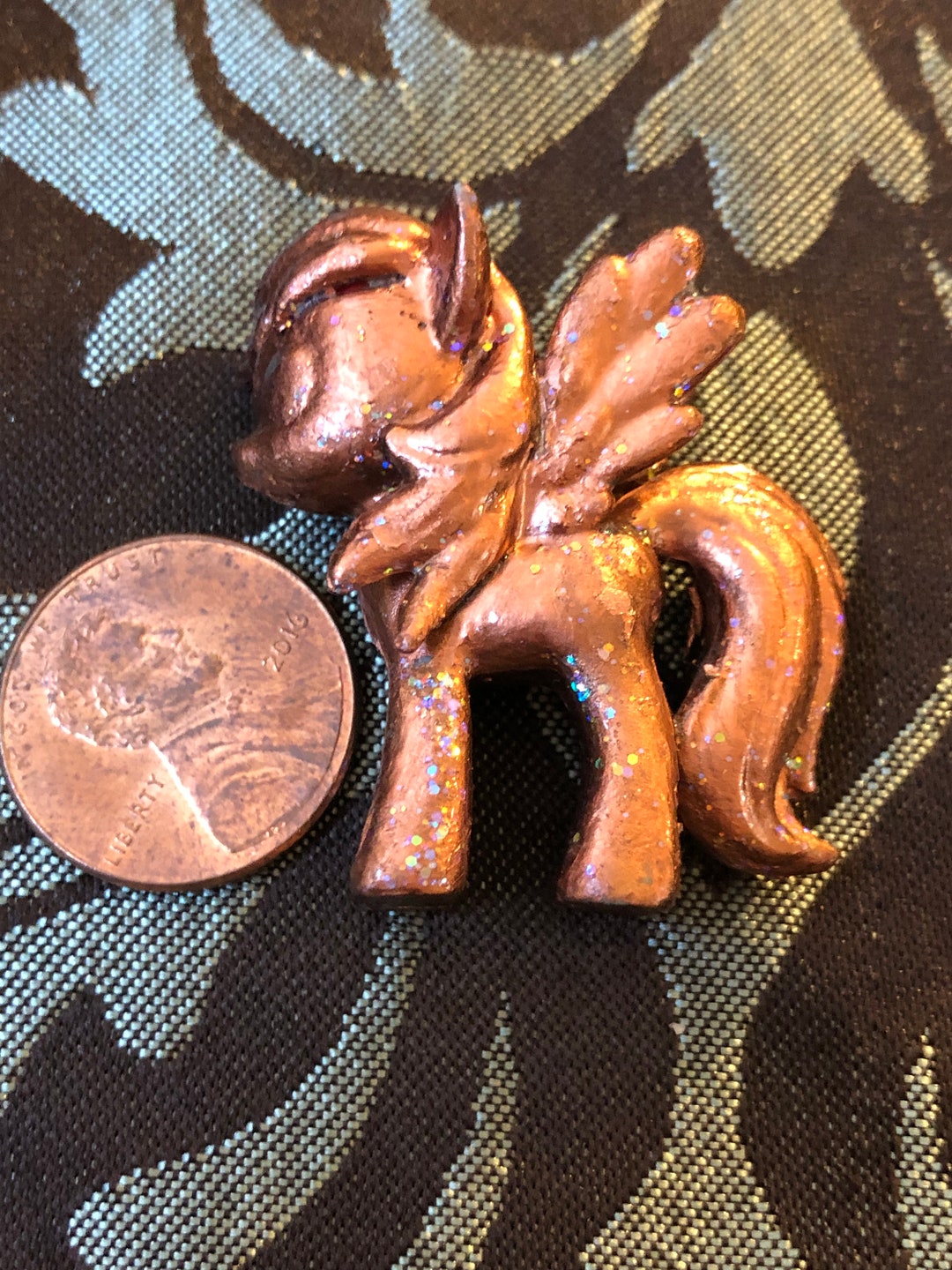 Small Rose Gold Rainbow Dash Figure - Etsy