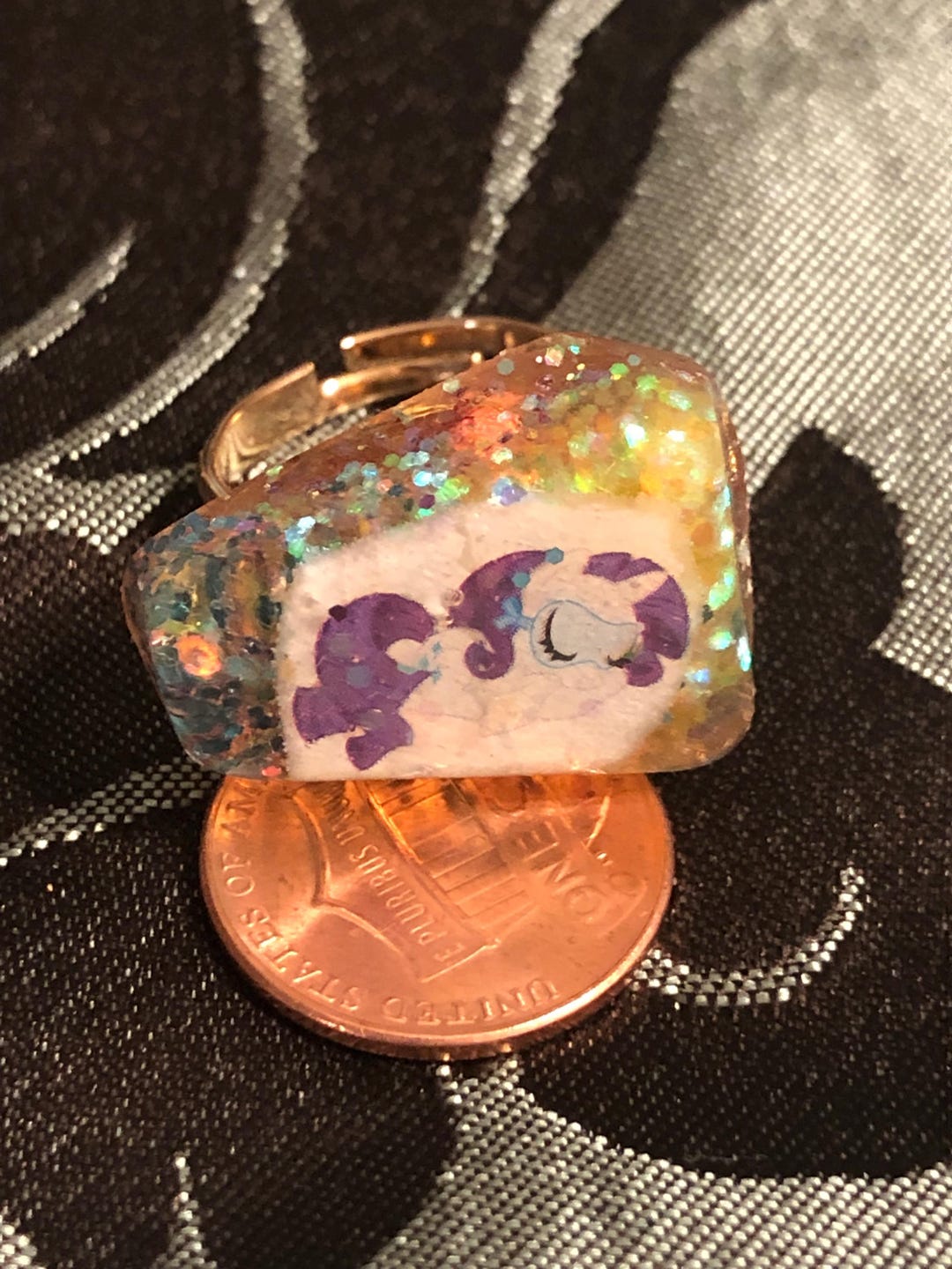 Sleeping Rarity Mlp Ring - Etsy
