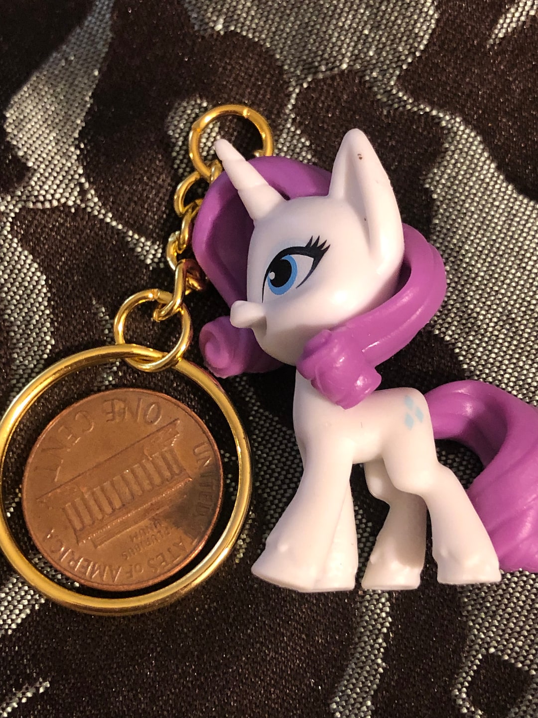 Little Rarity Mlp Unicorn Keychain - Etsy