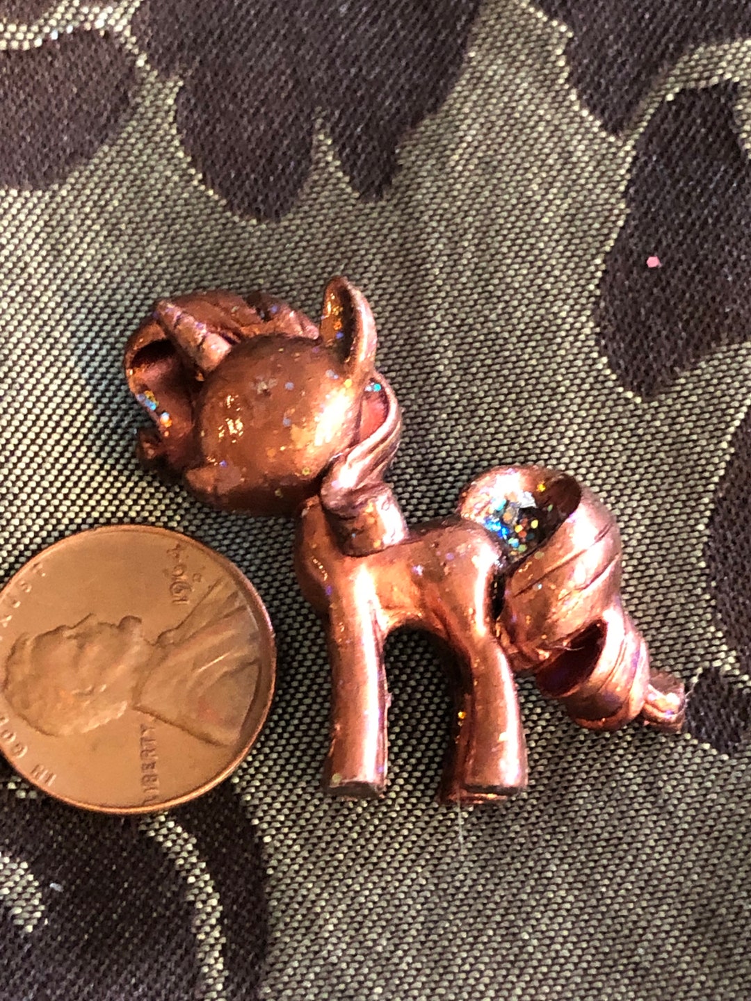 Small Rose Gold Rarity Mlp Figure - Etsy