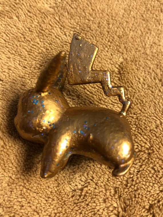 Gold Leafed Pika Figure - Etsy