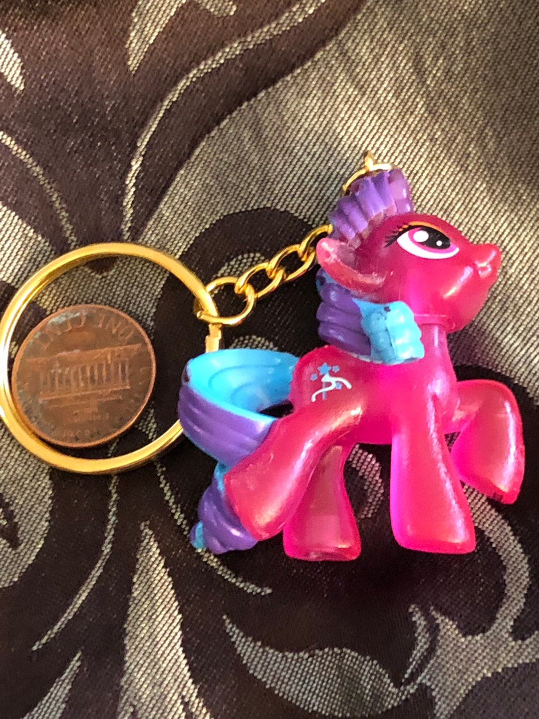 My Little Pony Toy Keychain, Upcycled Gift - Etsy