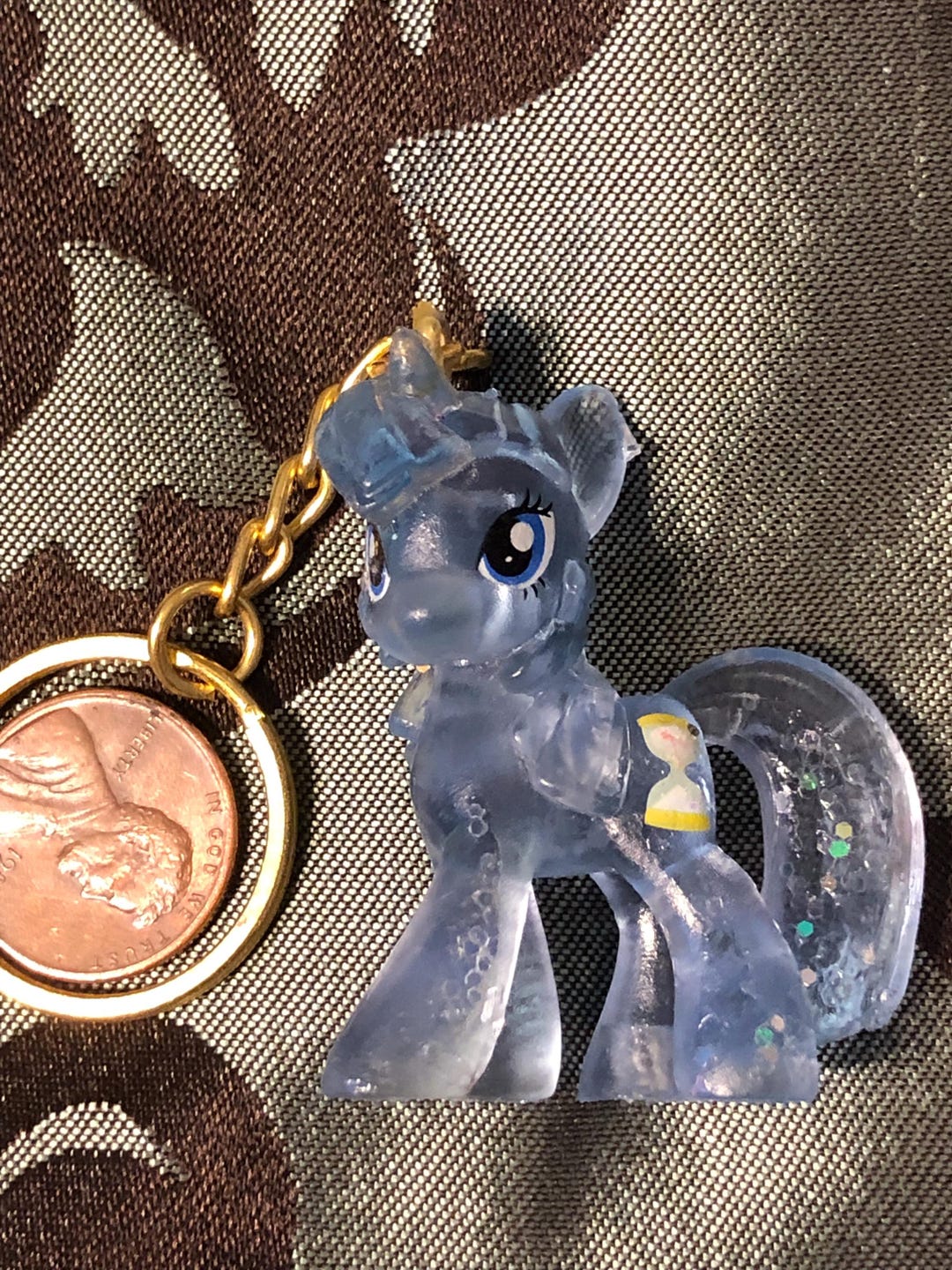 Light Blue and Gold Mlp Keychain - Etsy