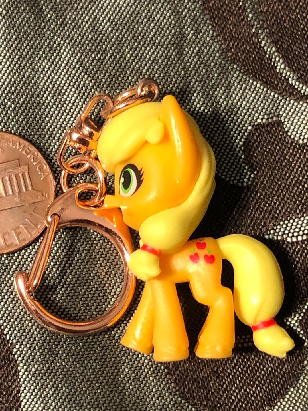 Rose Gold Apple Toy Keychain - Etsy