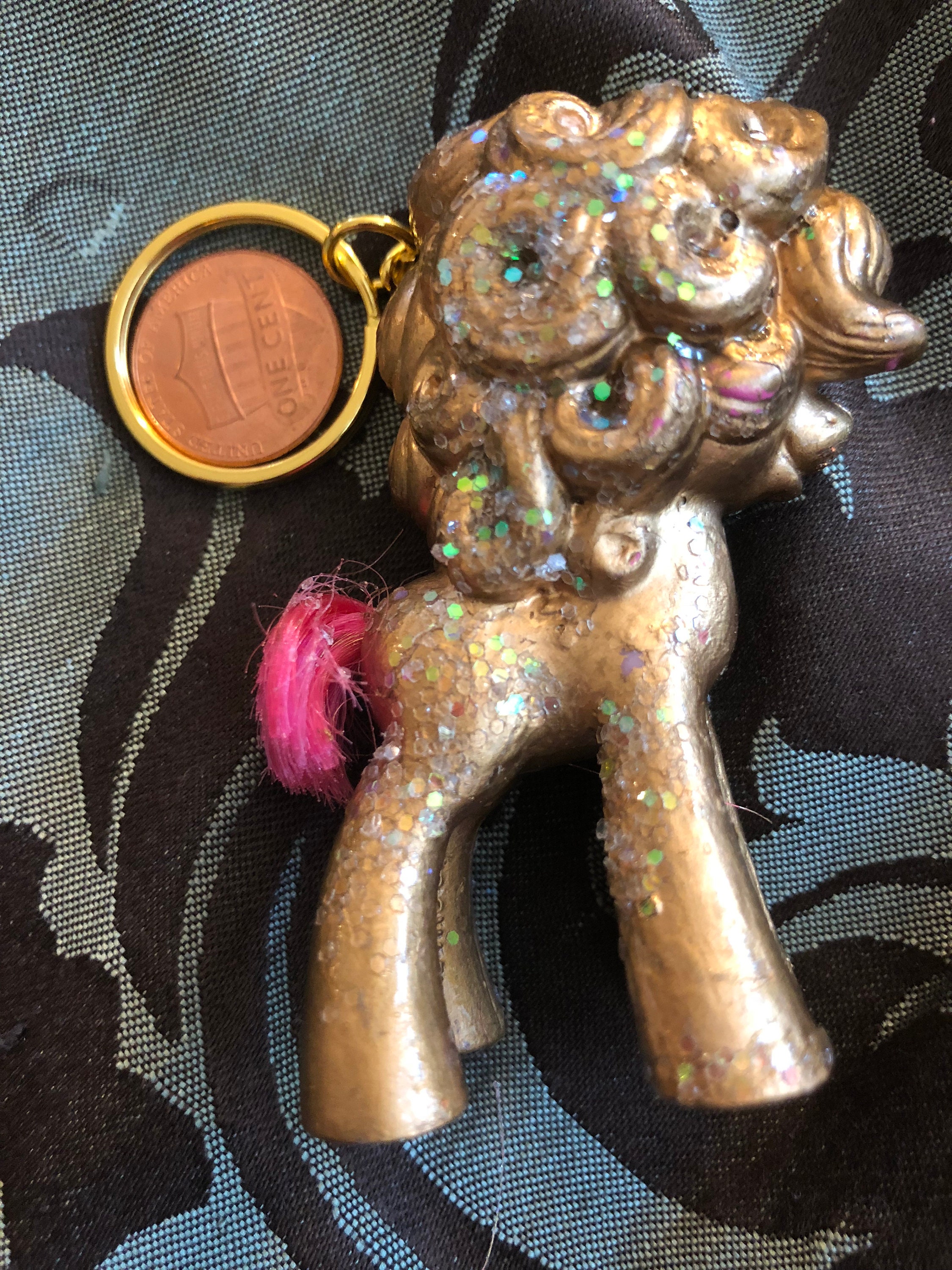 Mlp Pinkie Pie Gold Leaf Toy Keychain - Etsy