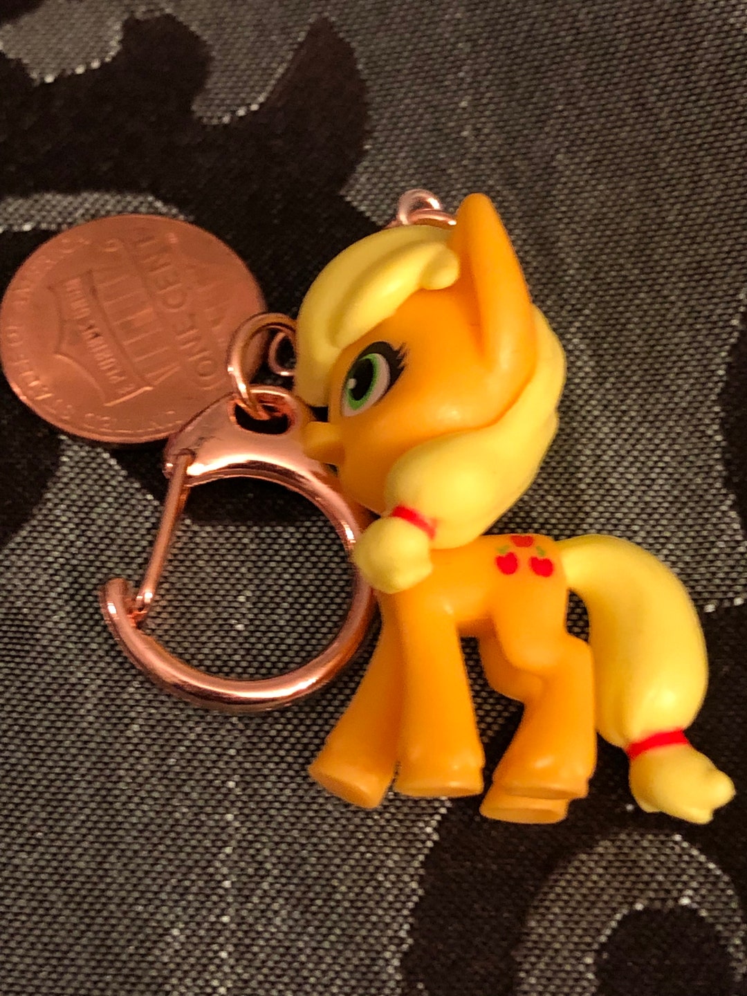 Rose Gold Apple Toy Keychain - Etsy