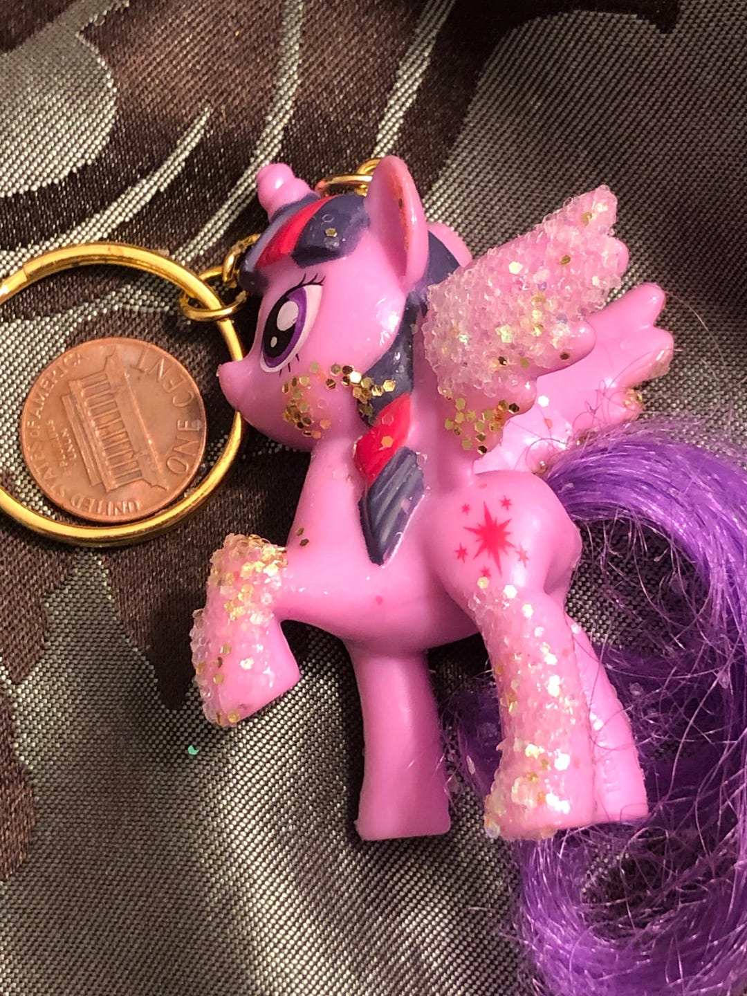 Twilight Glittered Toy Keychain - Etsy