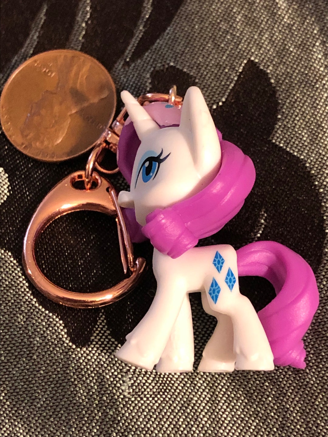 Rose Gold Rarity Mlp Keychain - Etsy