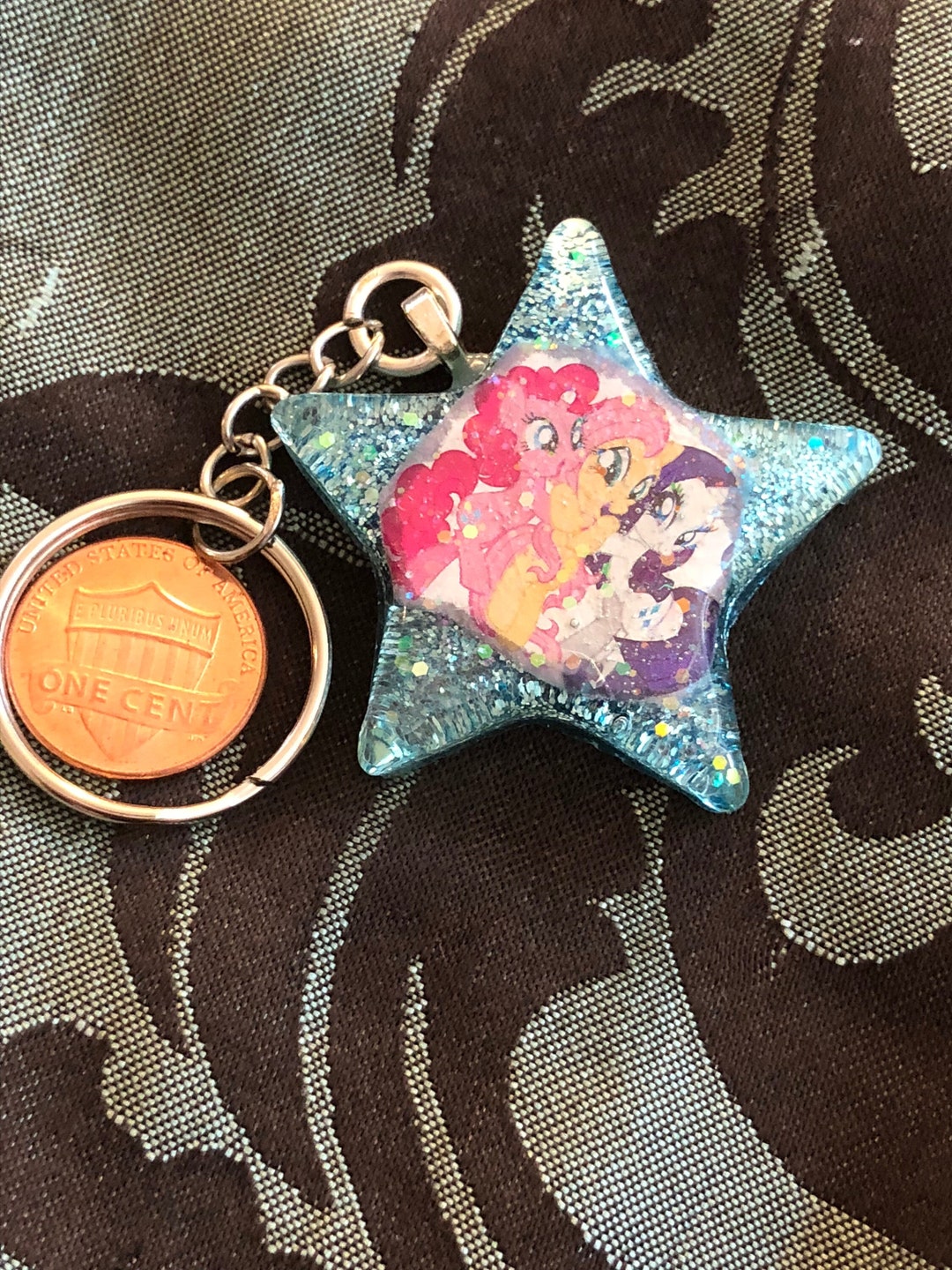 Mlp Star Group Hug Resin Keychain - Etsy
