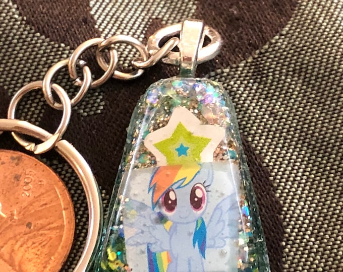 Rainbow Dash Keychain - Etsy