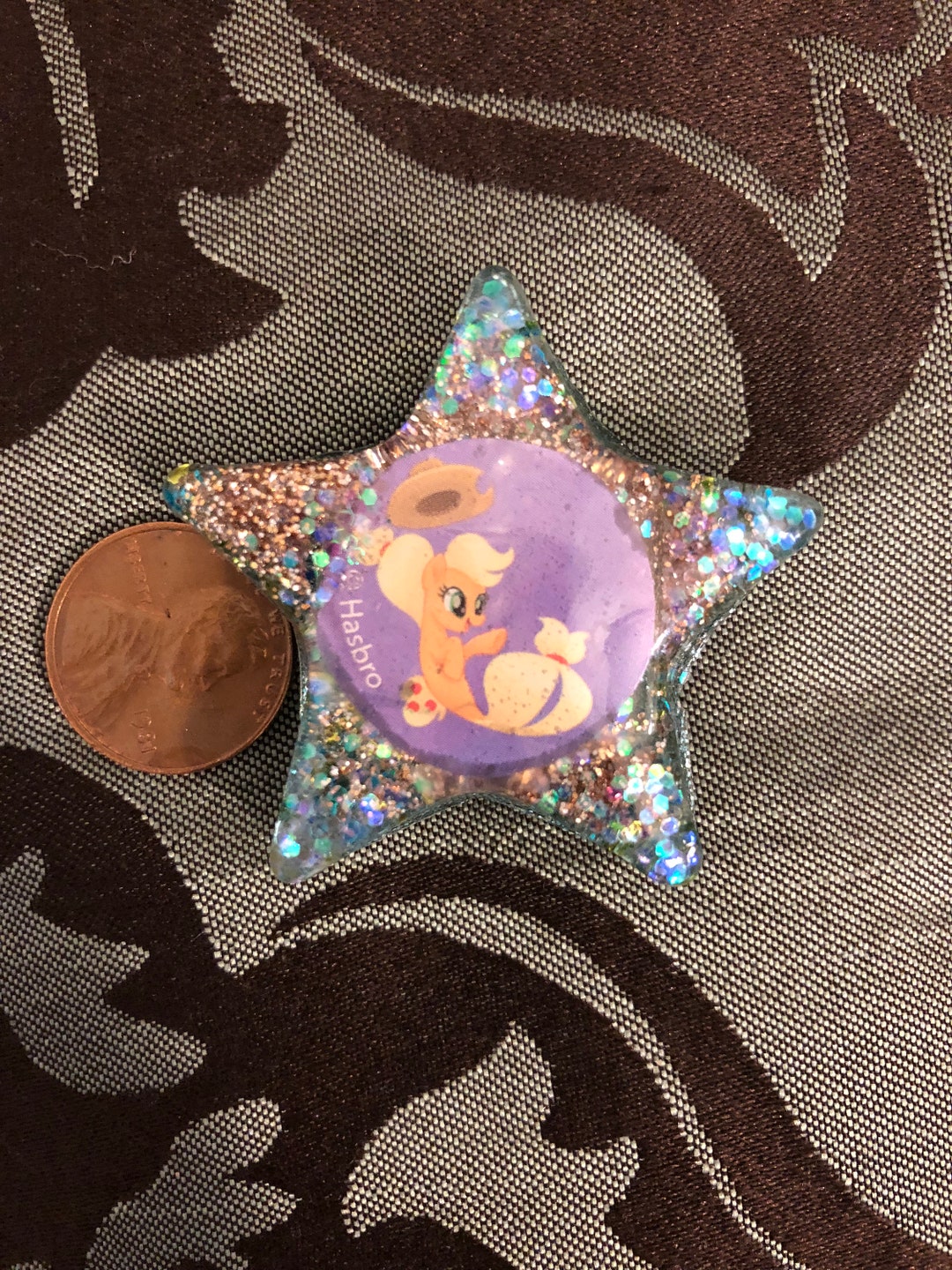 Mlp Applejack Star Resin Magnet - Etsy