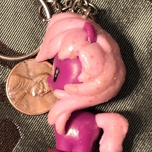 Mlp Chibi Pink Pony Toy Keychain - Etsy