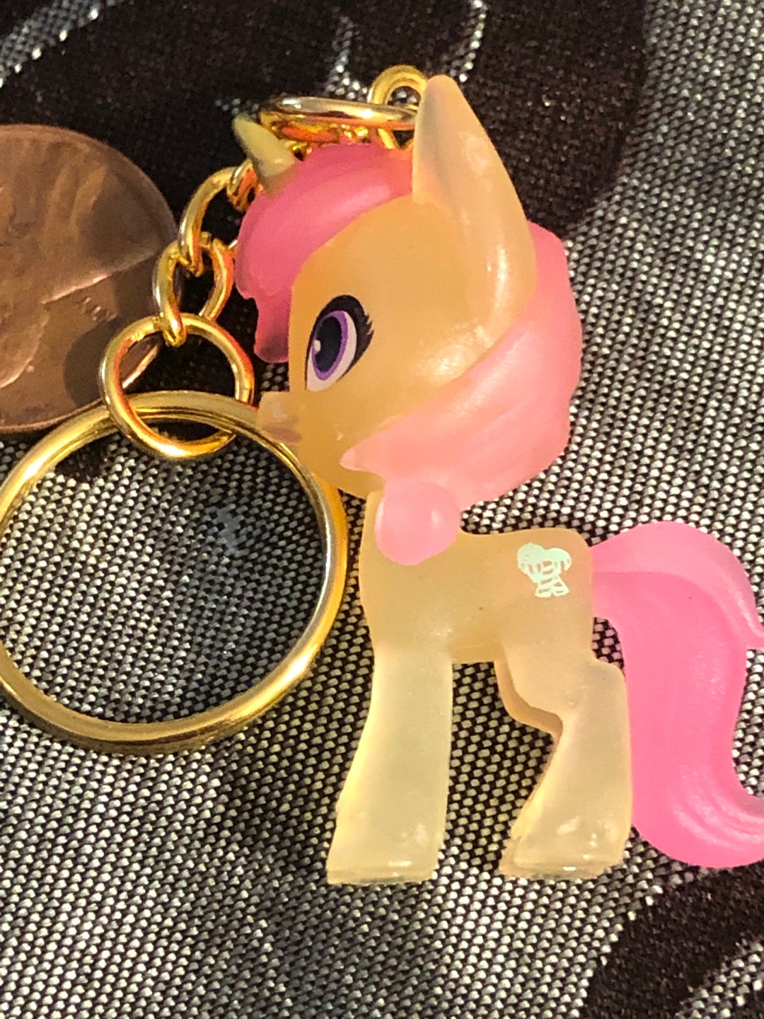 Yellow Unicorn Mlp Keychain - Etsy