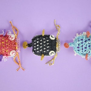 Pufferfish Purse | Amigurumi Fish - Drawstring Bag Pattern - Etsy