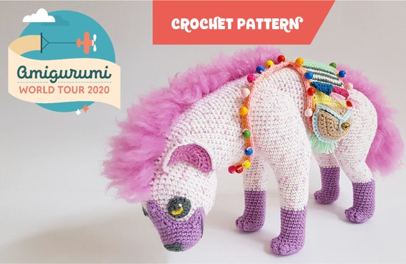 Lyra the Hyena Crochet Pattern I WITH FUR Easy to Follow - Etsy