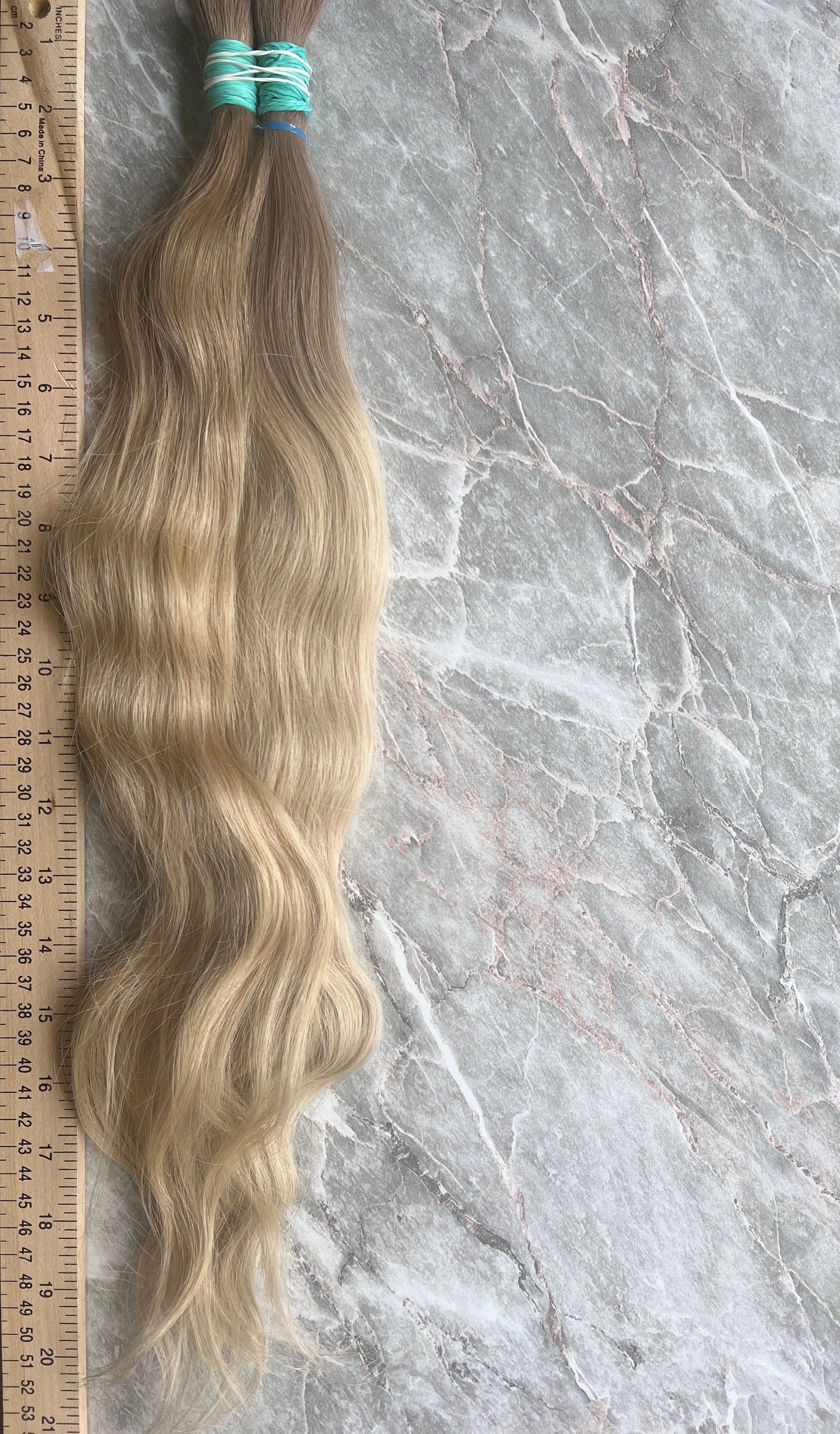 Russian Slavic Coloured Hair in Bulk Blonde/darker Roots - Etsy