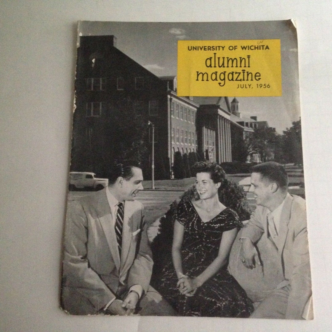 July 1956 University of Wichita Alumni Magazine Wichita Kansas - Etsy