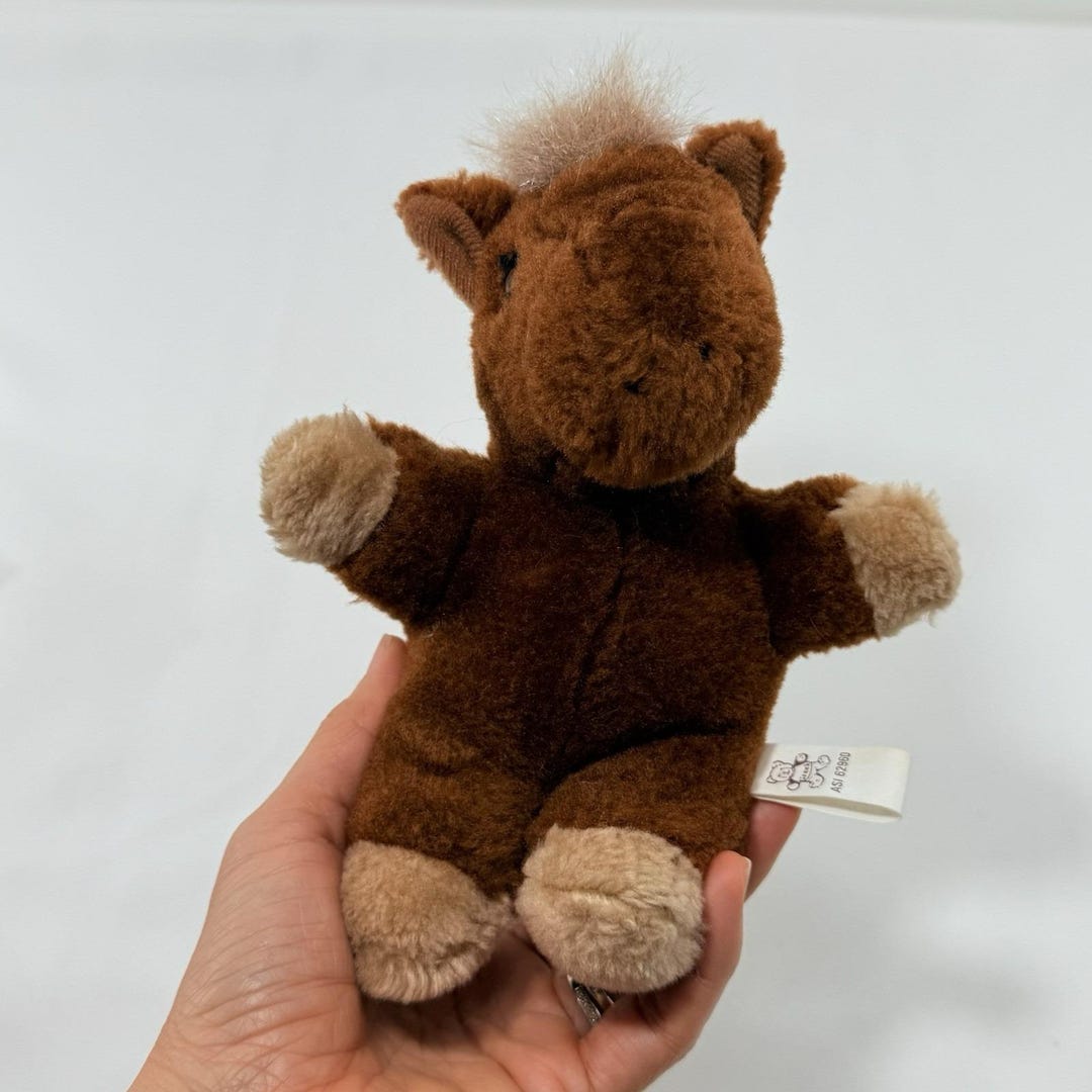 ASI Greek Horse Pony Plush Toy Rope Cord Hanging Hang Farm Rancher Bag ...