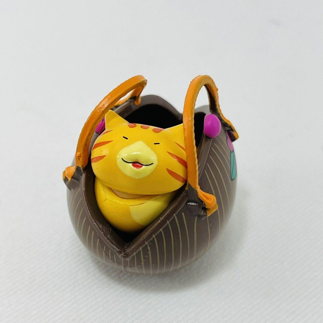 Vintage Tomcat Orange Cat Kitten Basket Bag Purse Tabby Carry Toy ...