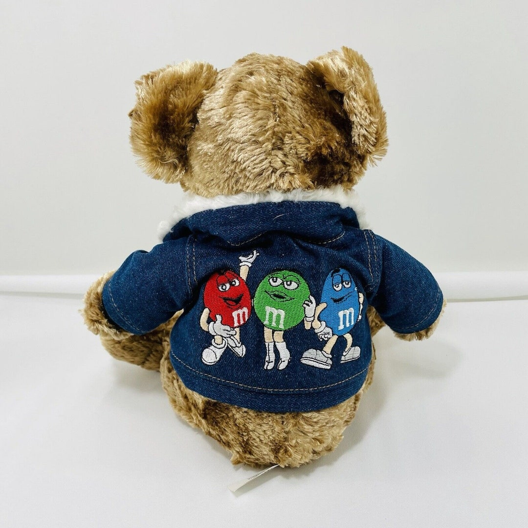 Vintage Galerie MM Chocolate Teddy Bear Plush Mascot Iconic Jean Jacket ...