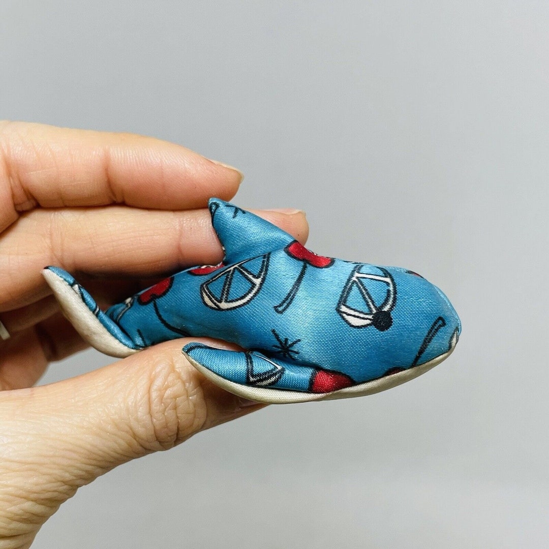 Vintage 1998 Adit Sonic Wacky Pack Shark Push Blue Fish Toy Collector ...