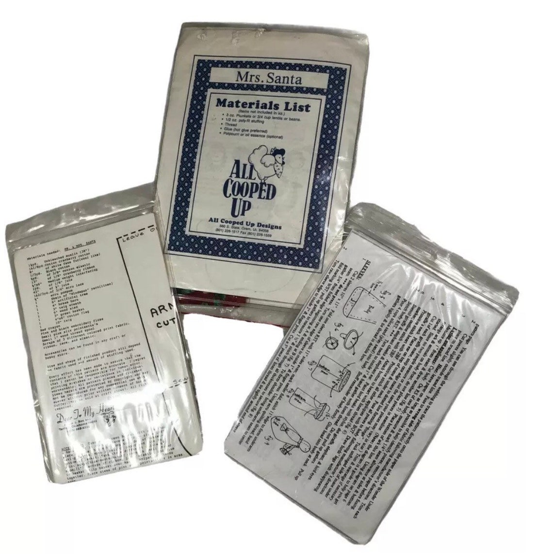 Vintage Pattern Mixed Lot Assortment Roly Poly Kits Santa - Etsy