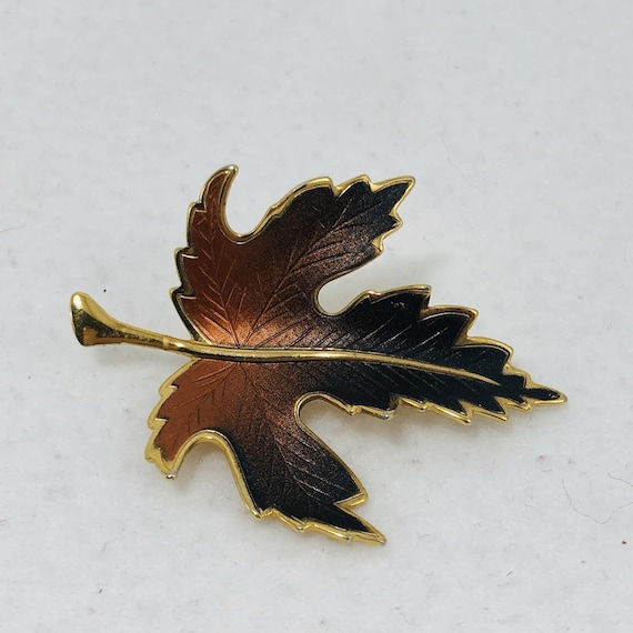 Vintage Canadian Maple Leaf Pin Fall Leaves Leaf Brooch Autumn